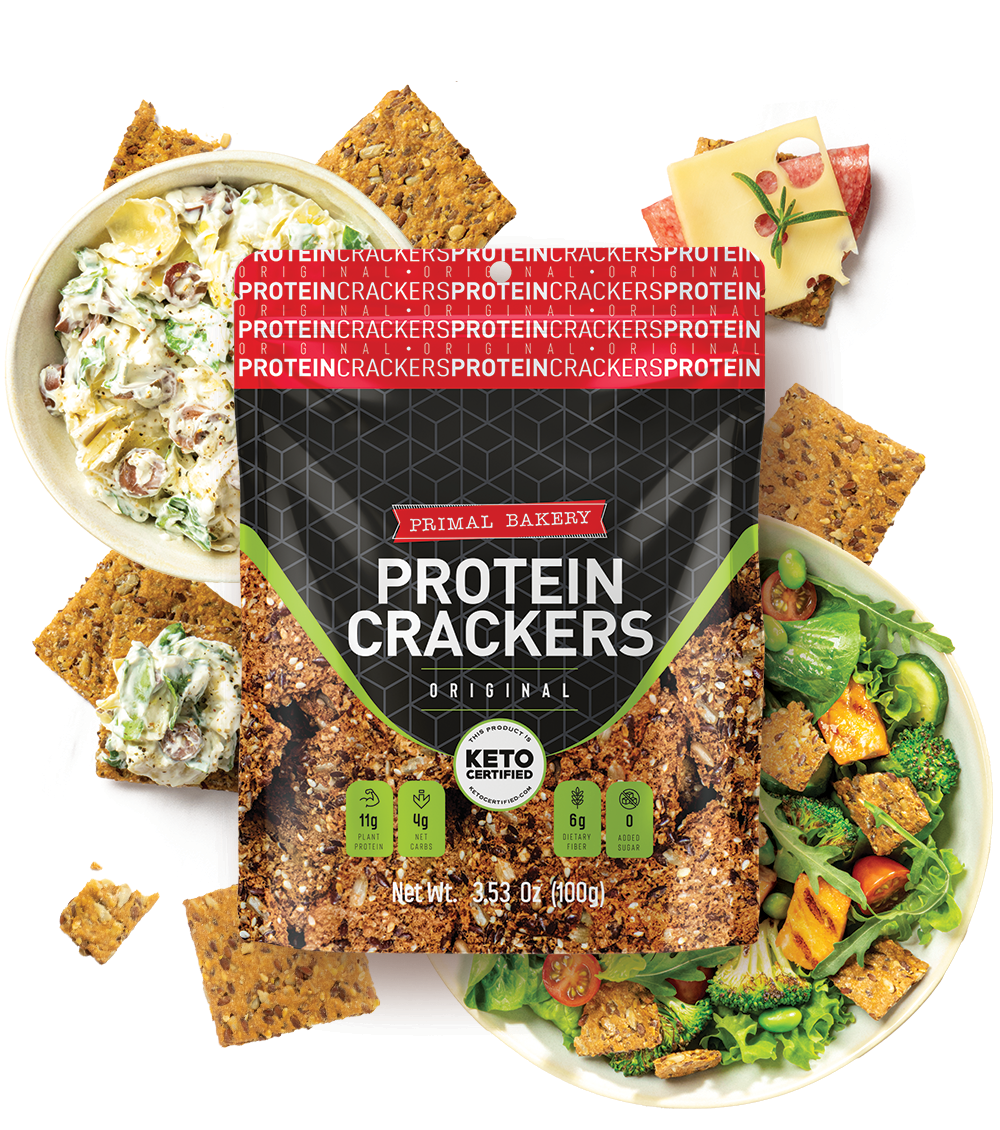Protein Keto Crackers Original - Vegan – Primal Bakery